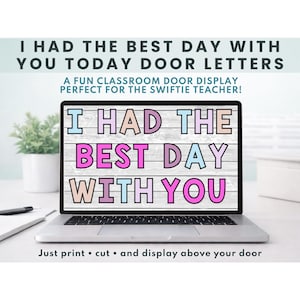 I Had the Best Day With You Today Letters / Classroom Decor / Beginning ...