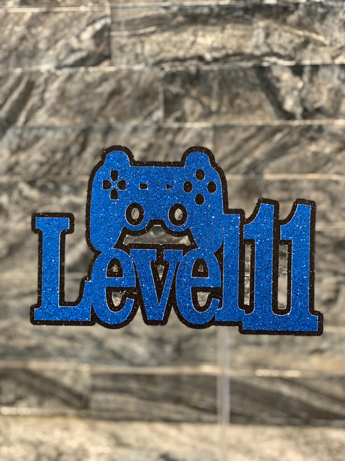 Gamer Cake Topper Game on Cake Topper Level up Cake Topper - Etsy