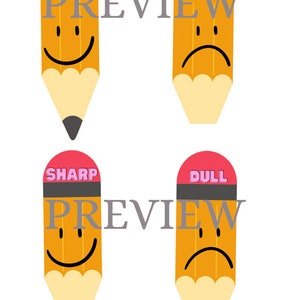 Sharp Pencils Dull Pencils Labels for Classroom | Teacher Printable ...