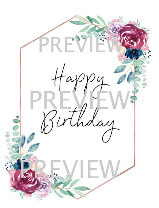 Happy Birthday / Happy Birthday Sign / Happy Birthday Printable ...