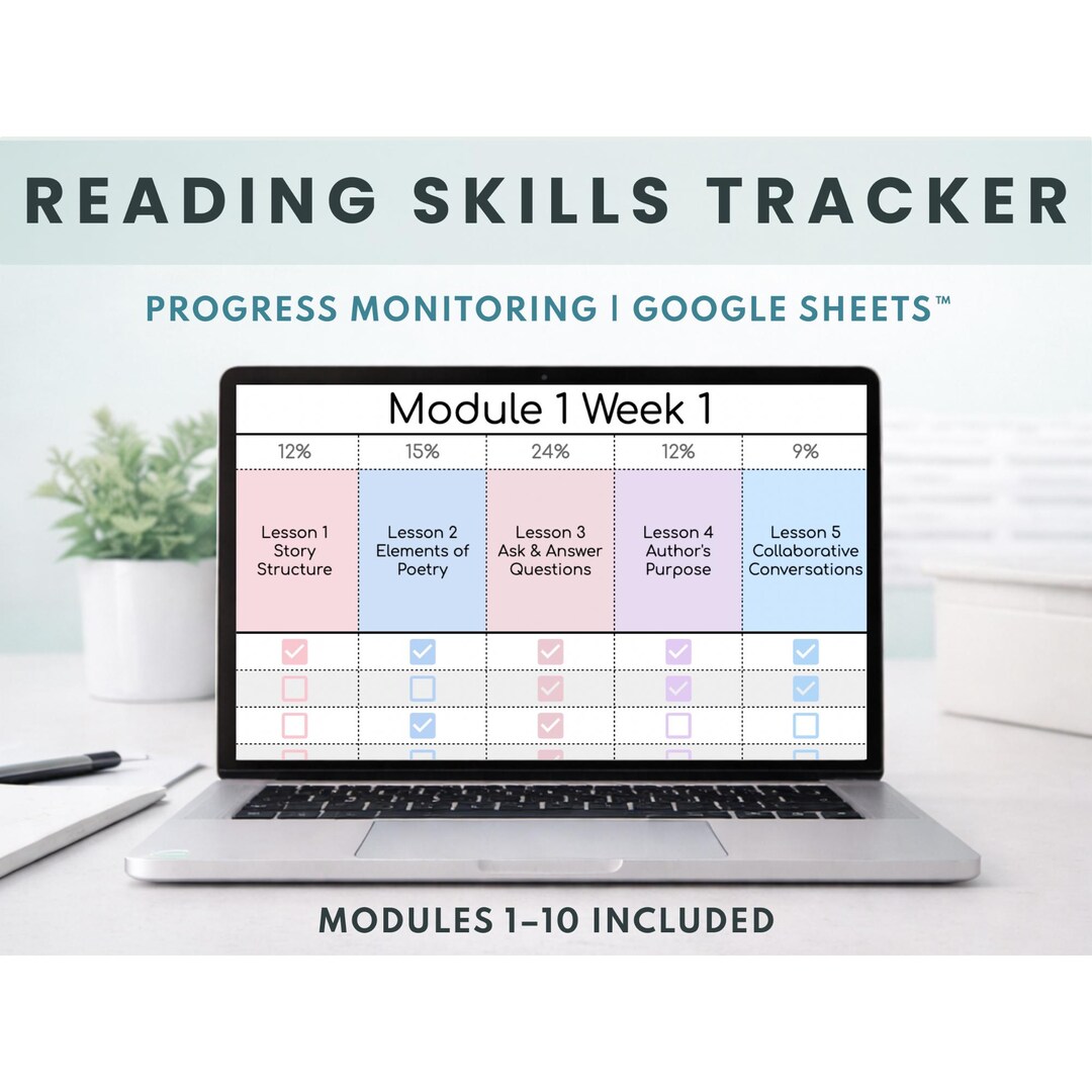 Grade 3 Reading Tracker | Digital Reading Progress Tracker | Google ...