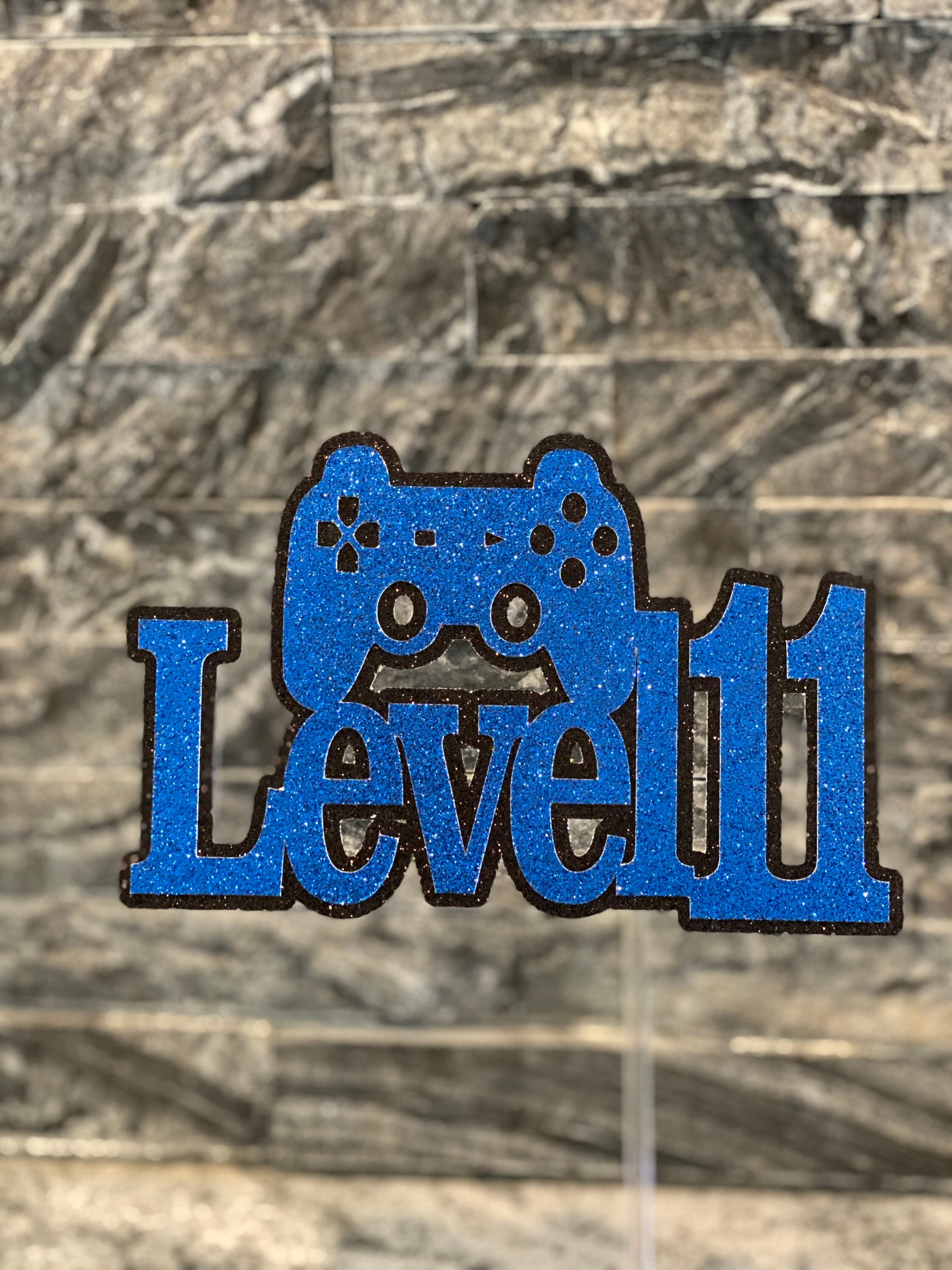 Gamer Cake Topper Game on Cake Topper Level up Cake Topper Video Game ...