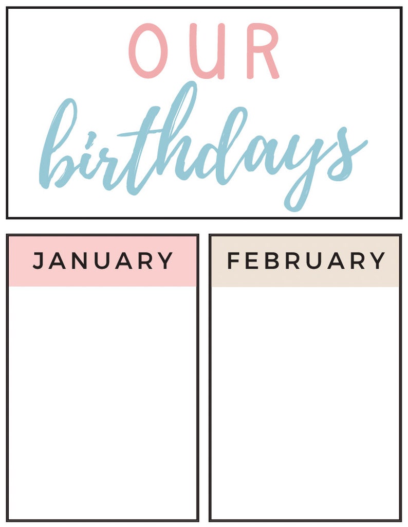 Pastel Boho Rainbow Class Birthday Display / Back to School - Etsy