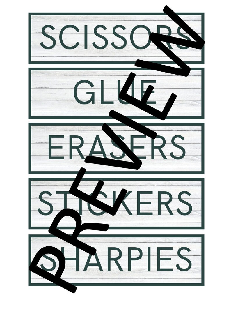 Classroom Decor / EDITABLE Farmhouse Labels / Beginning of School ...
