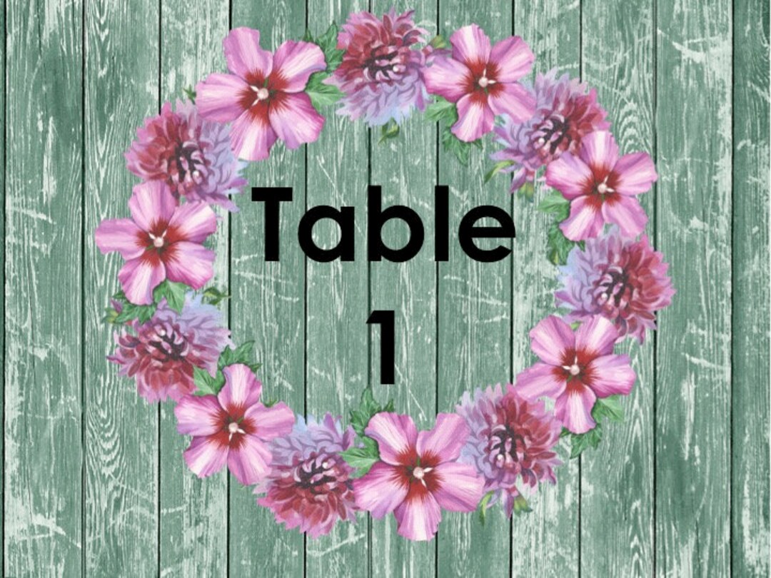 Printable Table Numbers / Rustic Classroom Table Numbers / Classroom ...