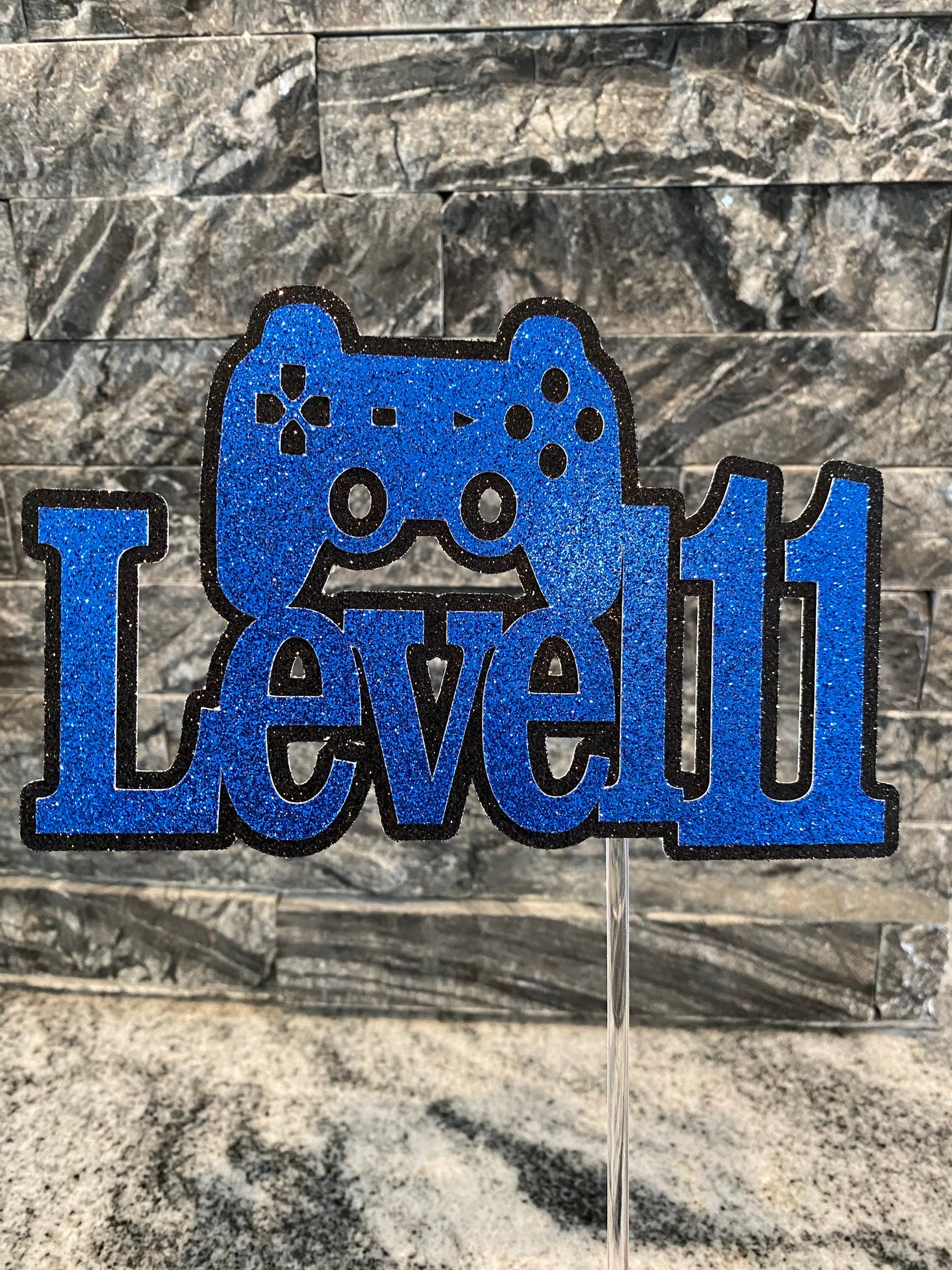 Gamer Cake Topper Game on Cake Topper Level up Cake Topper - Etsy