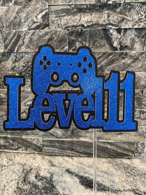Gamer Cake Topper Game on Cake Topper Level up Cake Topper - Etsy