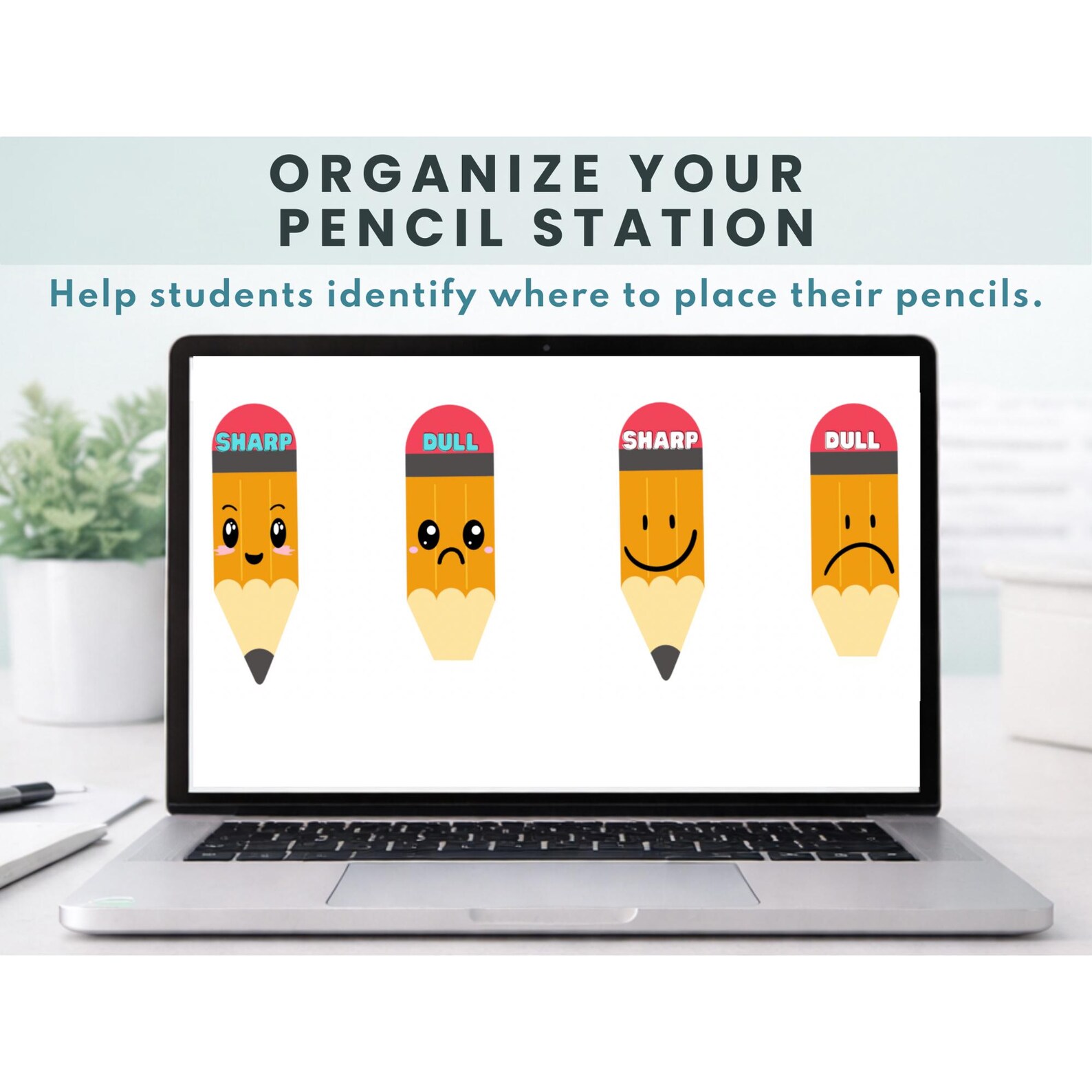 Sharp Pencils Dull Pencils Labels for Classroom | Teacher Printable ...