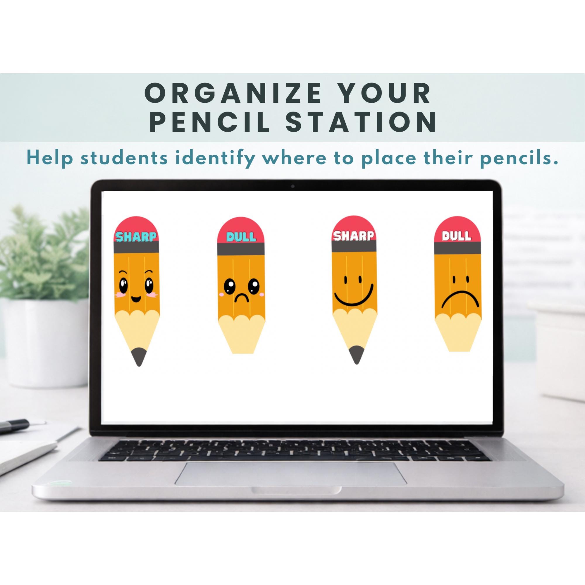 Sharp Pencils Dull Pencils Labels for Classroom | Teacher Printable ...