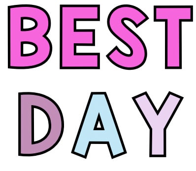 I Had the Best Day With You Today Letters / Classroom Decor / Beginning ...