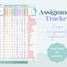 Google Sheets Assignment Tracker | Digital Planner for Teachers ...