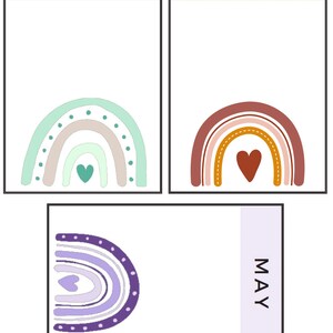 Pastel Boho Rainbow Class Birthday Display / Back to School - Etsy
