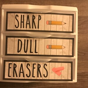Classroom Decor / Farmhouse Pencil Labels / Beginning of School / Back ...