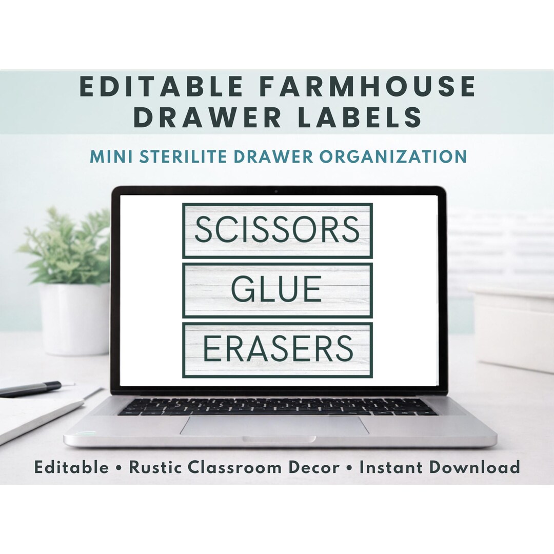 Classroom Decor / EDITABLE Farmhouse Labels / Beginning of School ...