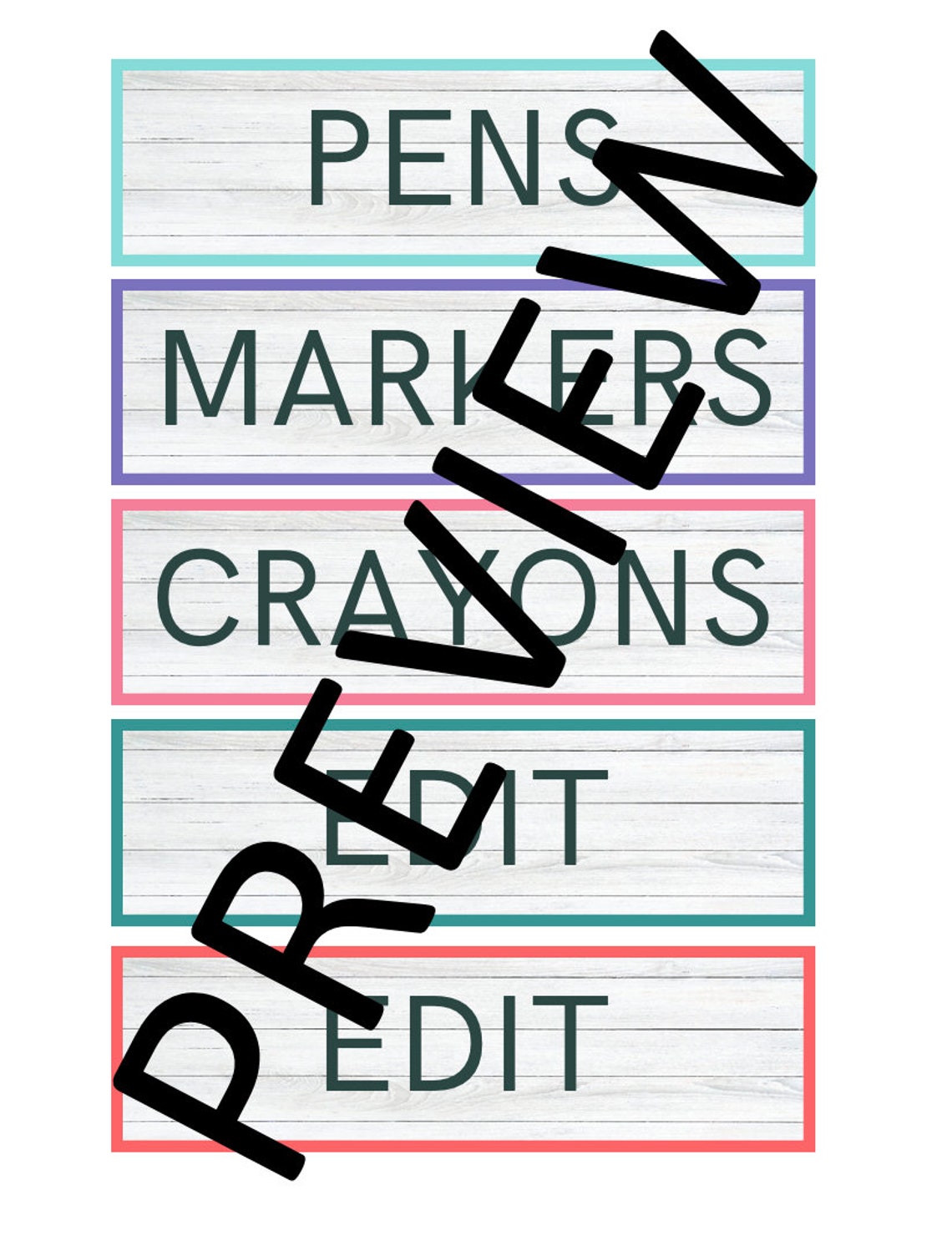 Classroom Decor / EDITABLE Farmhouse Labels / Beginning of School ...