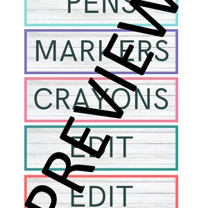 Classroom Decor / EDITABLE Farmhouse Labels / Beginning of School ...