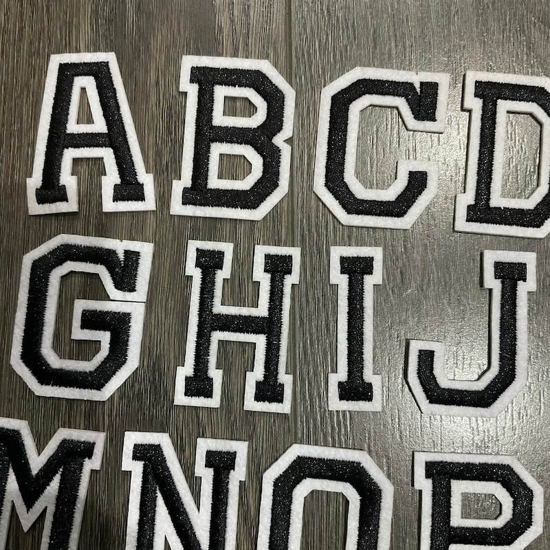 Embroidered Letters Patch - Etsy