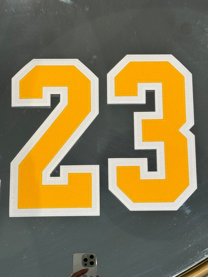 10inch Tall Sport, New Jersey Number Patches! Embroidery Iron on Number ...