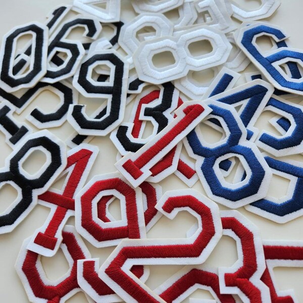 Number Patches - Etsy