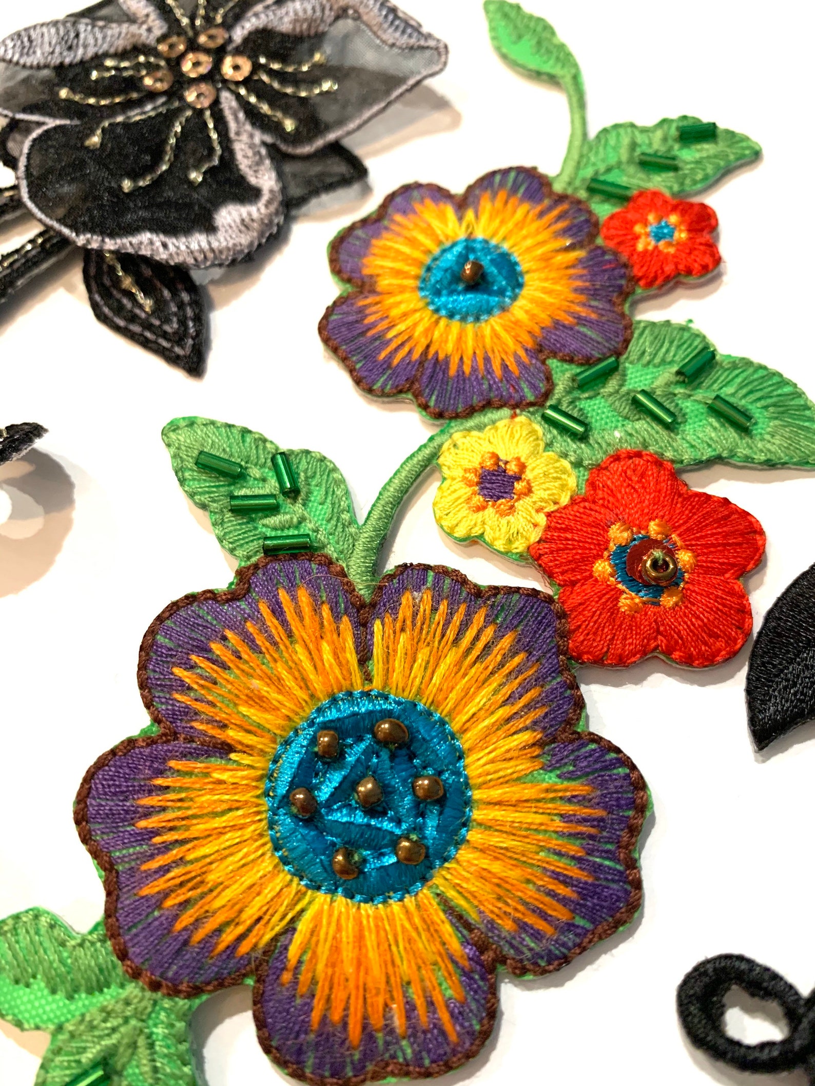 Special Large Flower Iron on Patches Embroidery High Quality - Etsy Canada