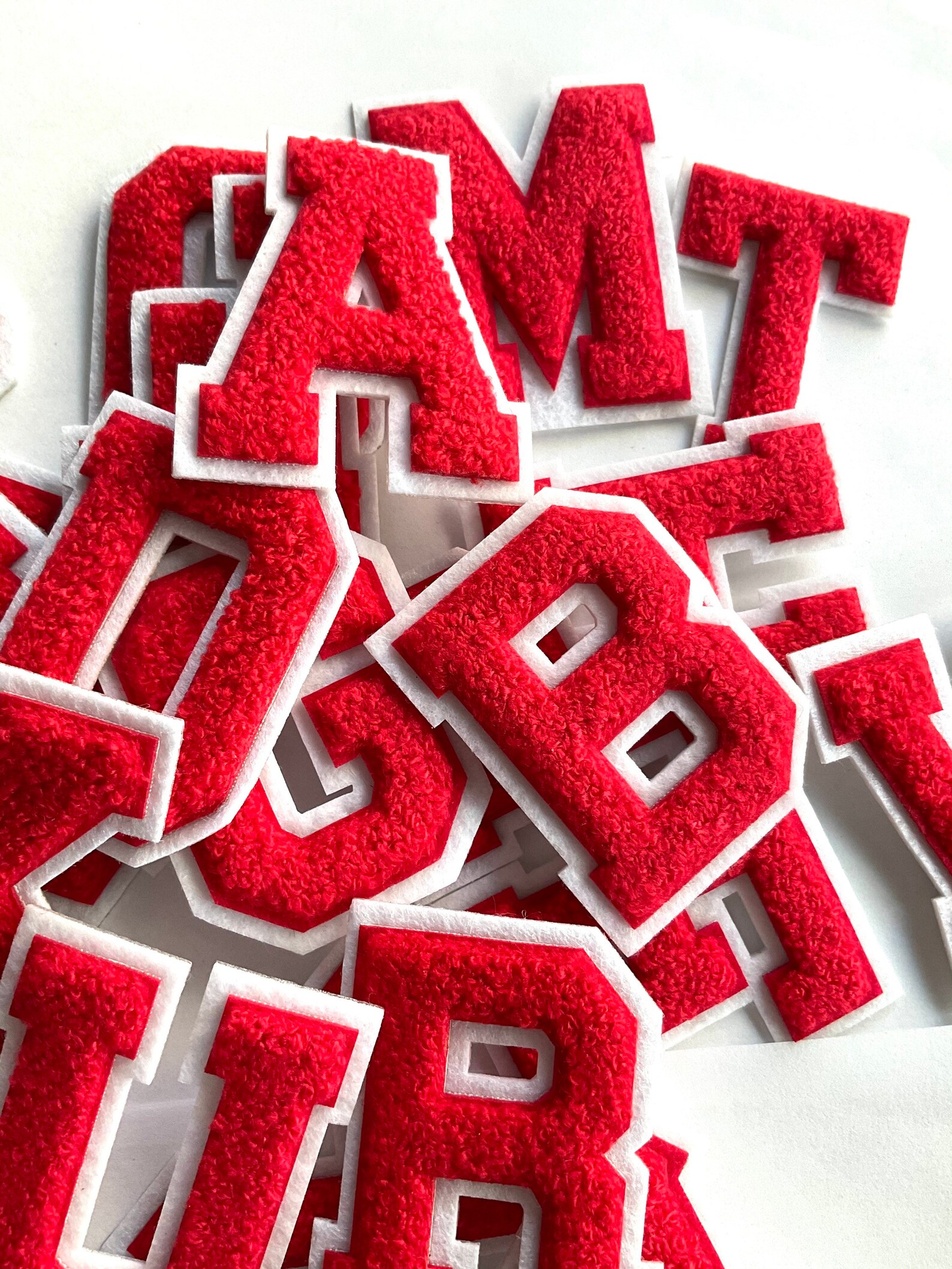 new-4-5inch-chenille-iron-on-letter-varsity-red-felt-etsy-canada
