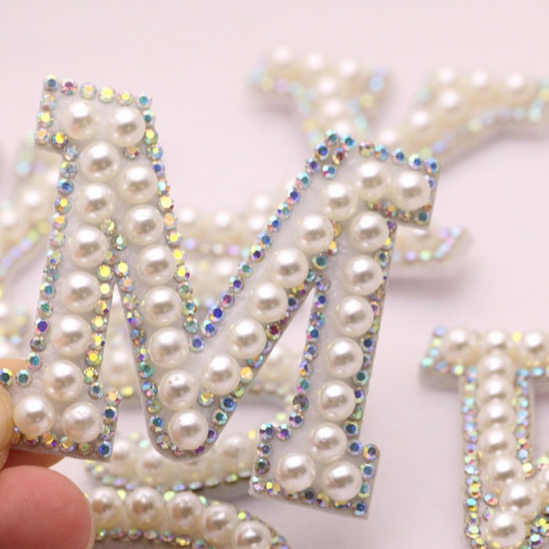 Pearl Iron on Letters - Etsy