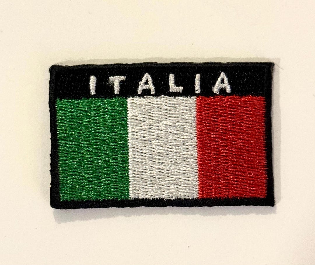 Italia Flag Iron on Patches - Etsy
