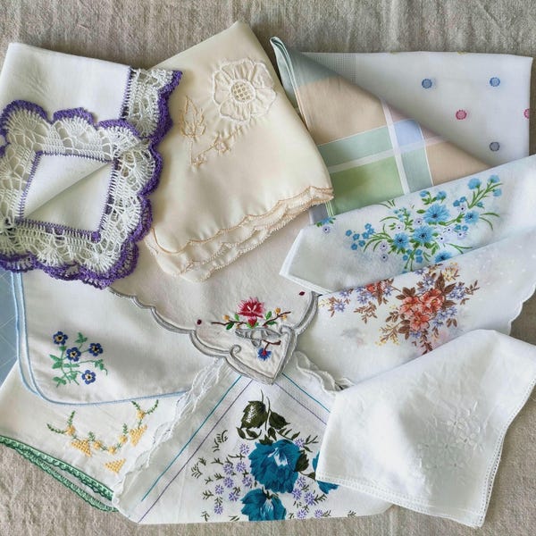 Vintage Handkerchief - Etsy