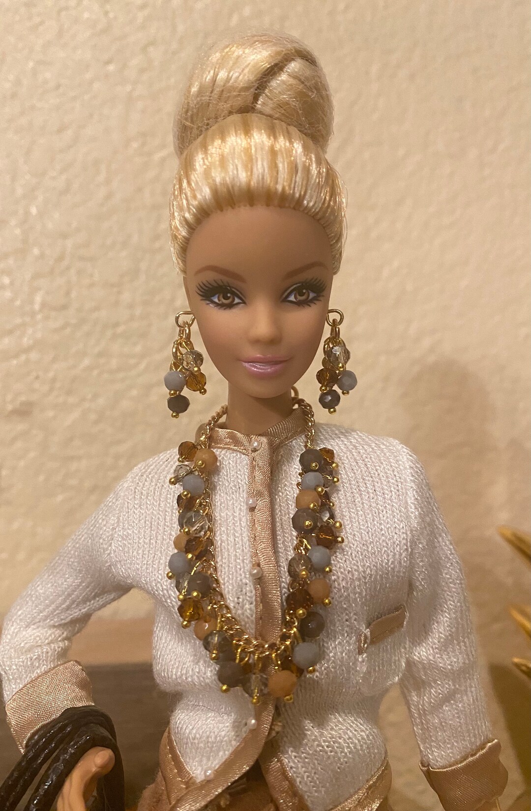 Handmade Jewelry Fits Barbie Taupes and Browns Crystal - Etsy