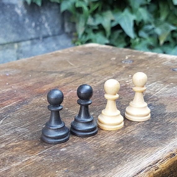 Old Staunton Style White or Black Chess Piece Resin Composite - Etsy