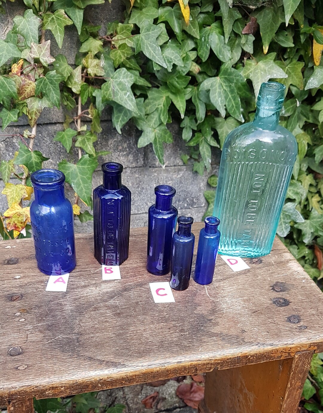 Antique Bottles Chemists Poison Bottles Apothecary Bottles - Etsy