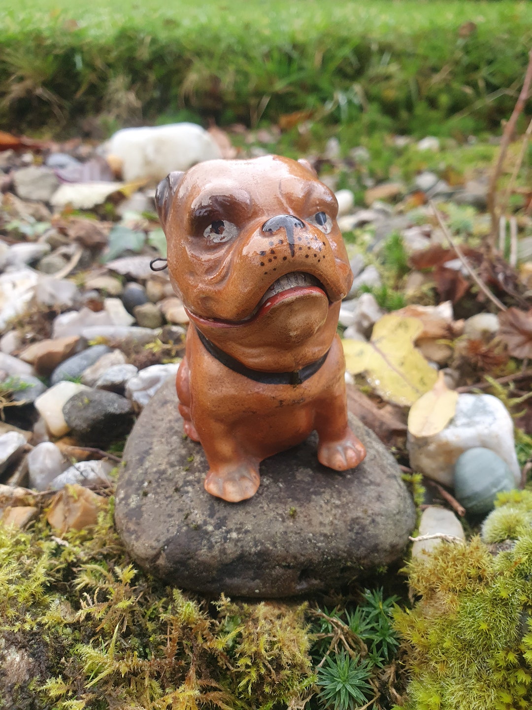 Schafer & Vater Style, Vintage Whimsy Porcelain Pug Dog Matchstick Holder. - Etsy