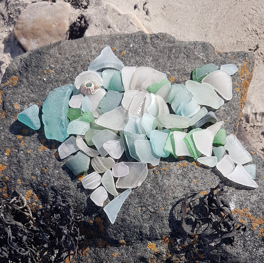 Sea Glass Fish Mixed Colours of Sea Glass Enough to Make This Fish ...