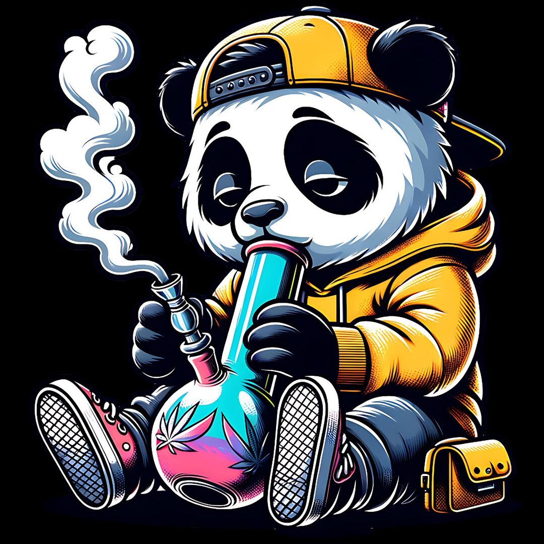 Animal Smoking Bong Digital Art Set - Etsy