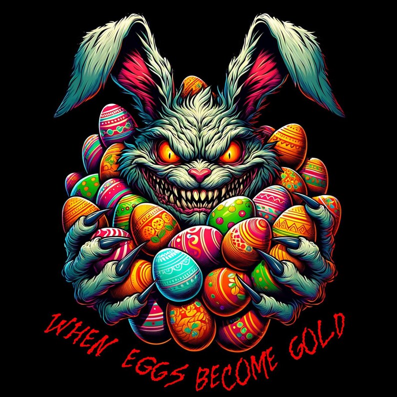 Creepy Easter Bunny - When Eggs Become Gold - Etsy