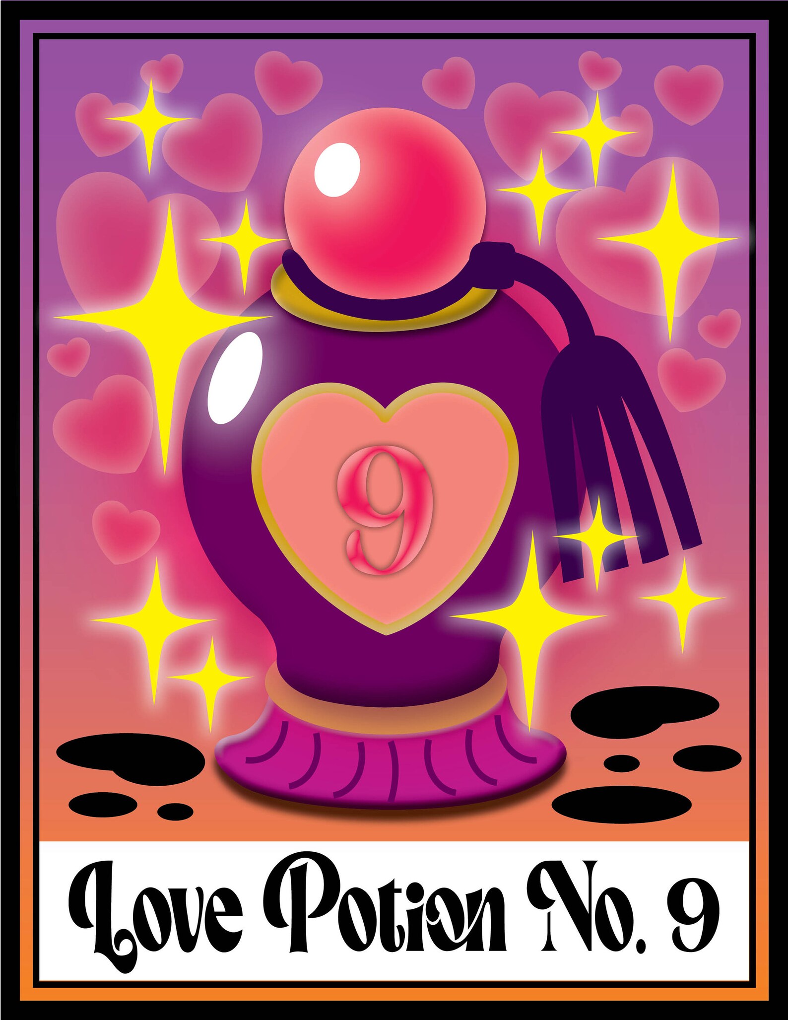 Love Potion Number 9 (card/poster Design) - Etsy