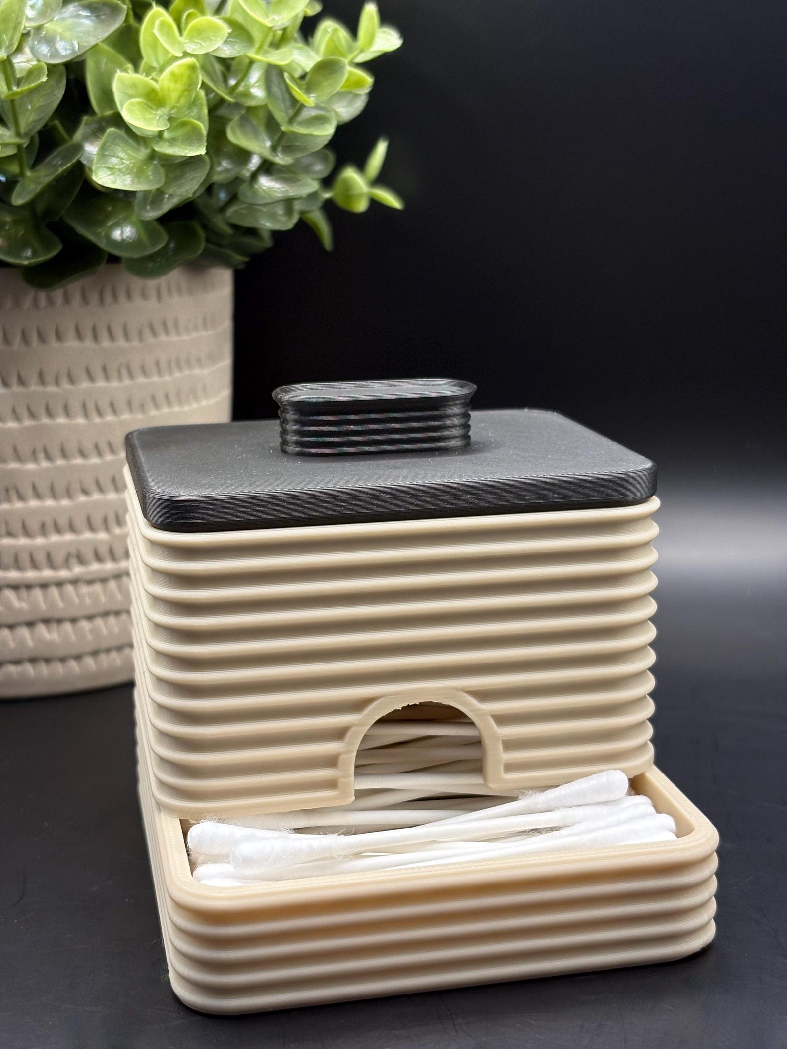 3D Printing Modern Cotton Swab Holder Printed Decoration Storage ...