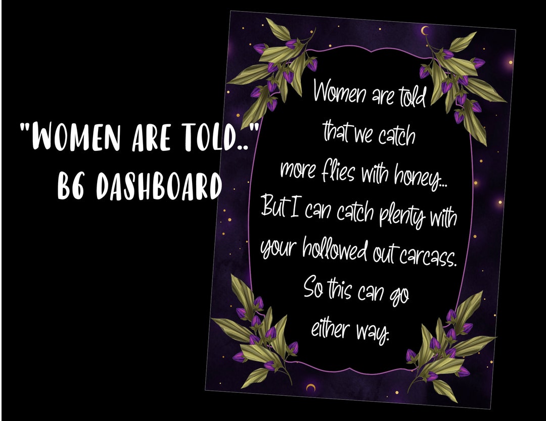 Women Are Told.... Dashboard/cover - Etsy