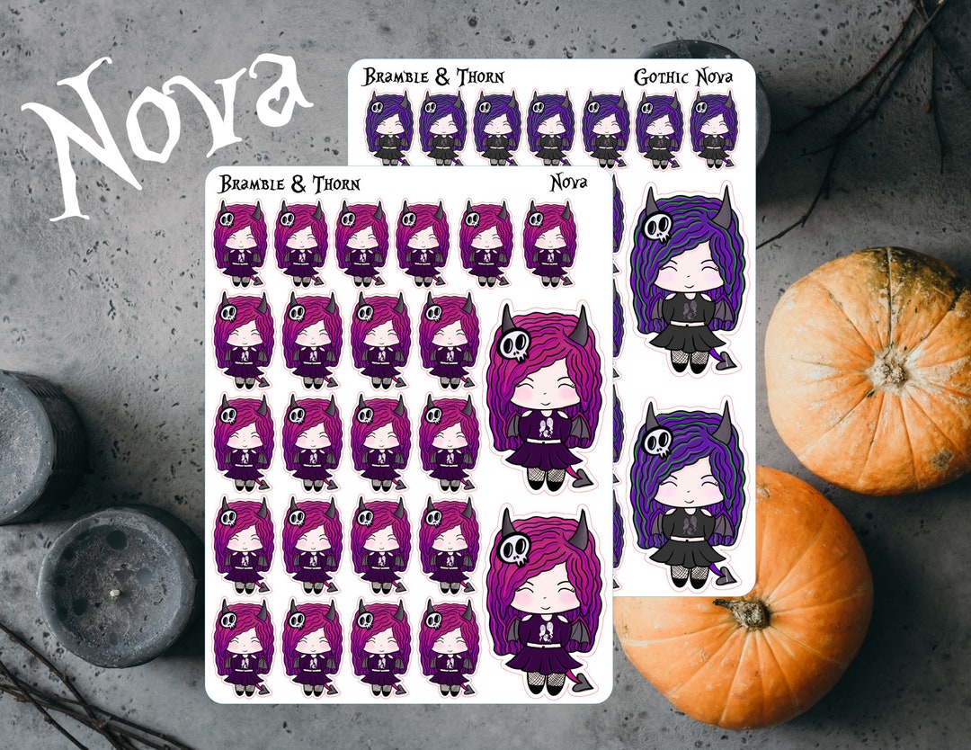 Nova and Gothic Nova Deco Stickers - Etsy