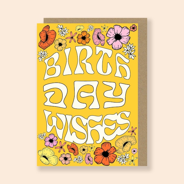 1970s Birthday Card - Etsy UK