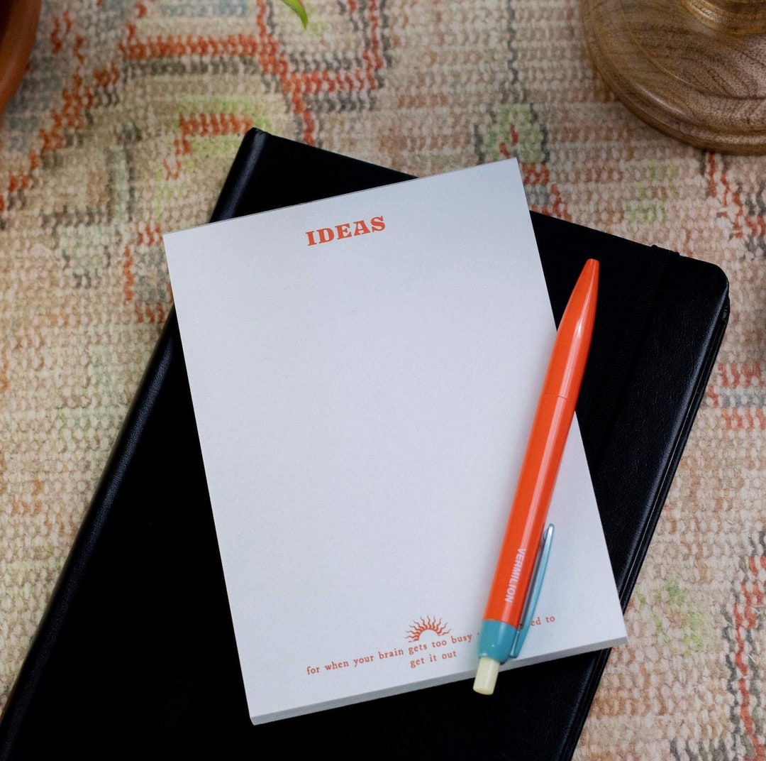 A6 Retro Ideas Pad: Mind Dump Notepad - 50 Tear-off Sheets - Etsy