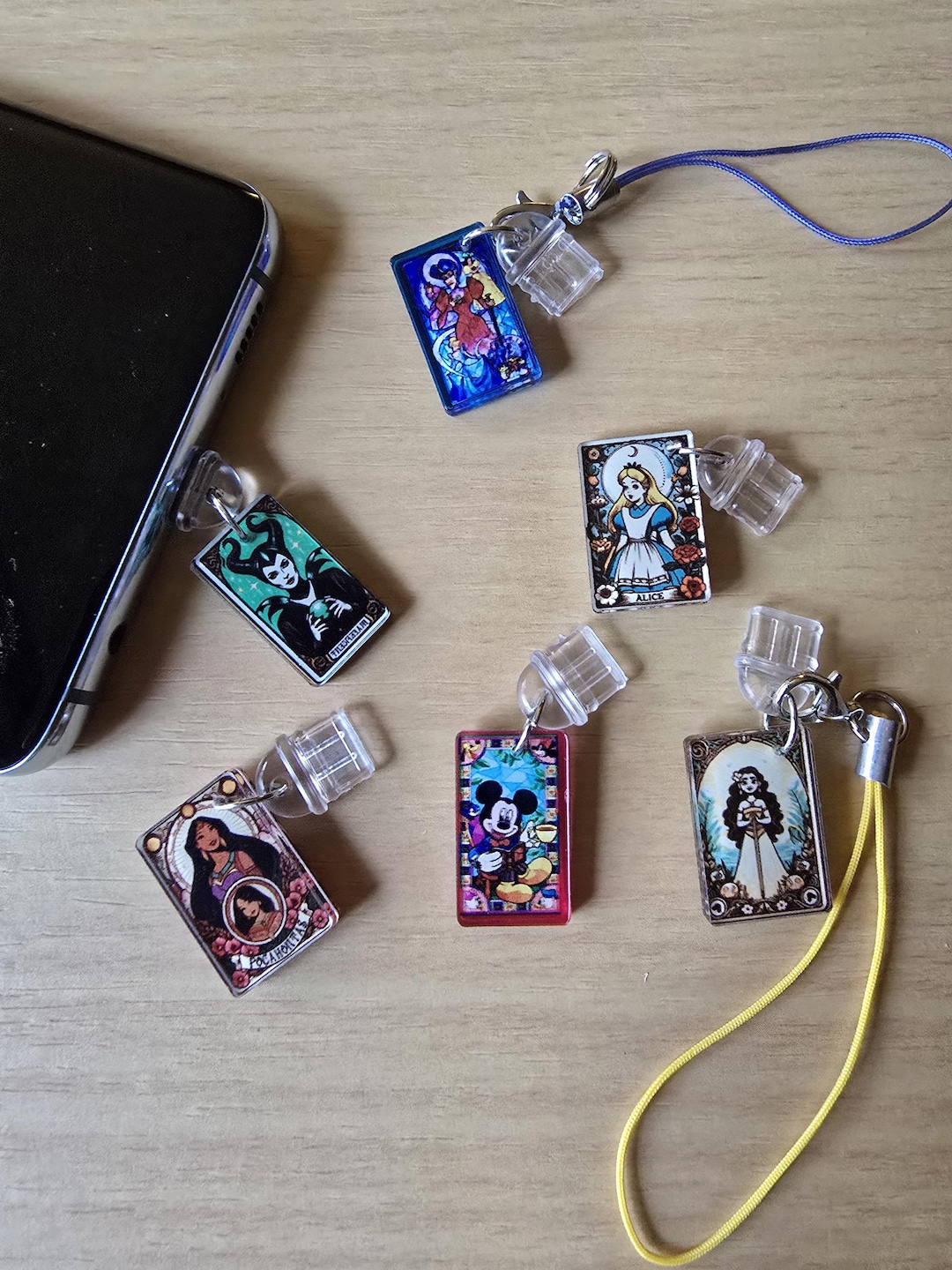 Disney USB-C Charms and Dust Plug | Mickey, Villains, Princess, Cute ...