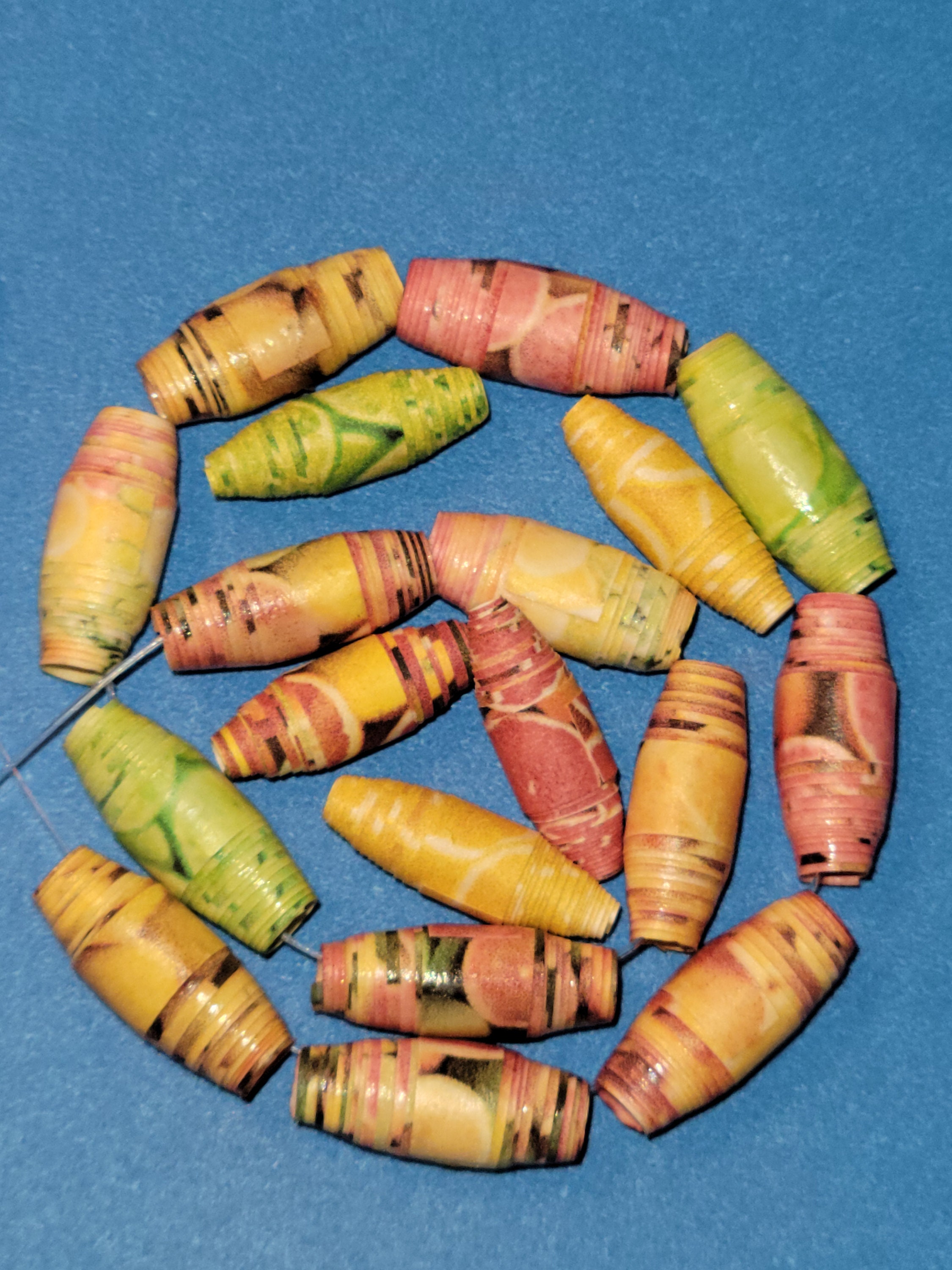 Citrus Fruits Paper Bead Template Bundle 7 Patterns and Instructions - Etsy