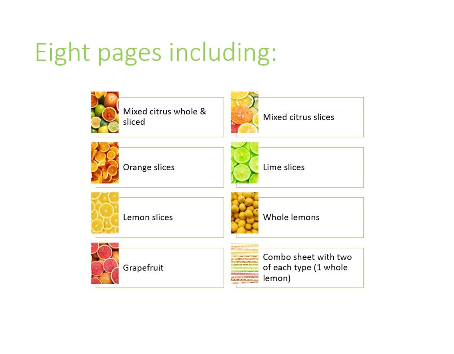 Citrus Fruits Paper Bead Template Bundle 7 Patterns and Instructions - Etsy