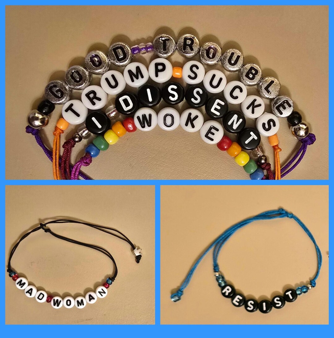 Customizable Beaded Friendship Bracelet: Inspirational Word Jewelry - Etsy