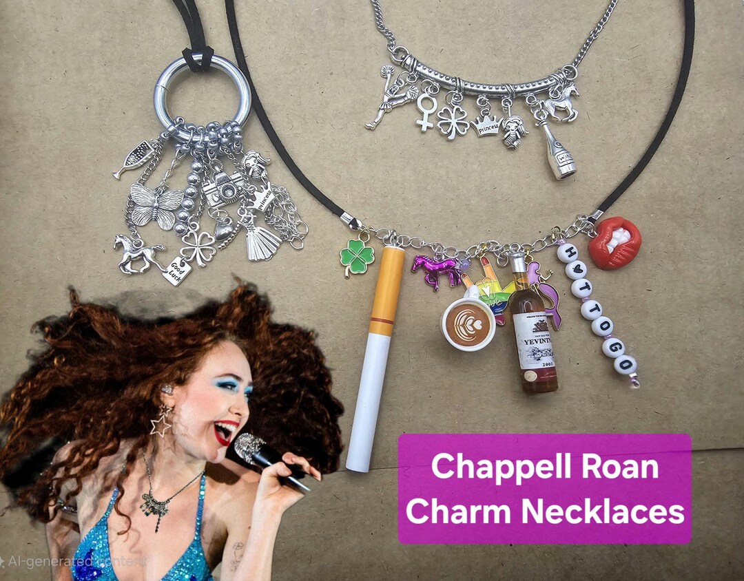 Chappell Roan Charm Necklace: Midwest Princess Fan Gift - Etsy