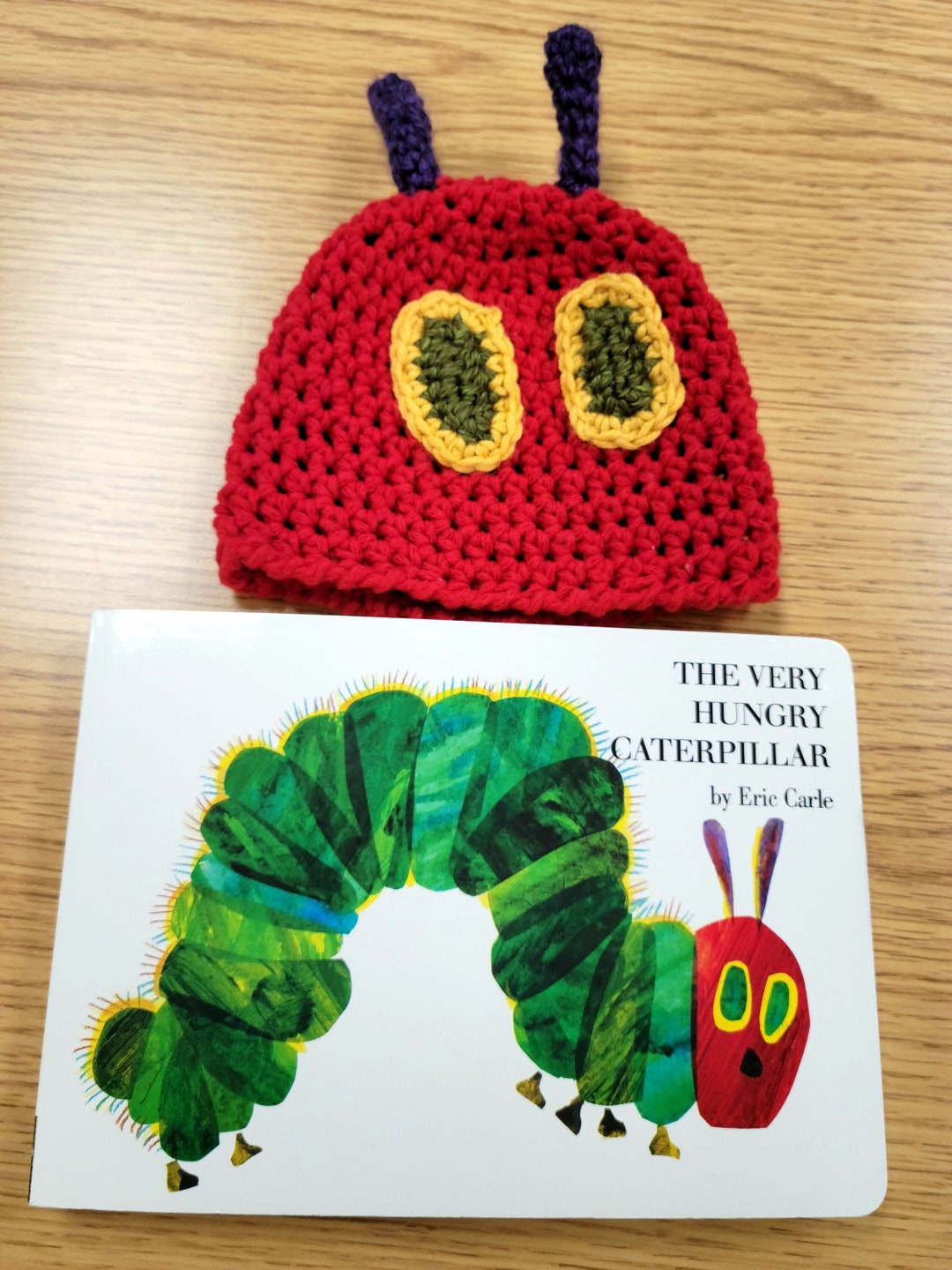 Very Hungry Caterpillar Hat and Book Gift Set - Etsy