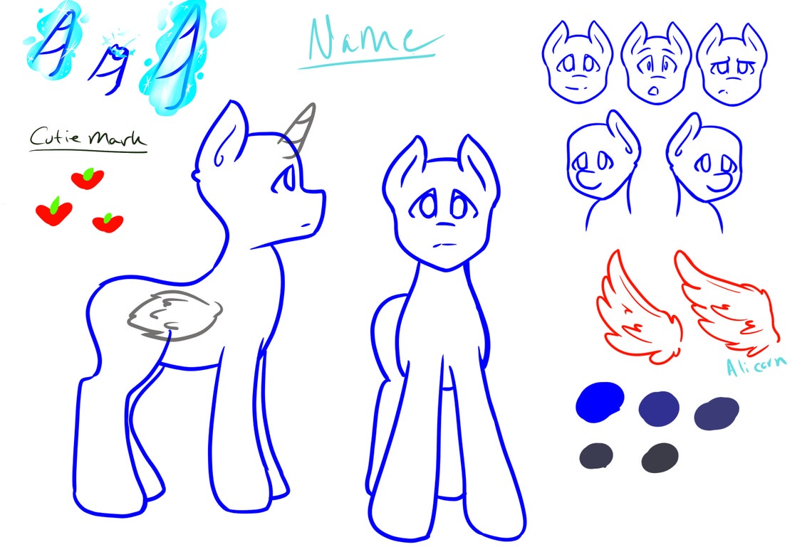 MLP OC Reference Sheet - Etsy