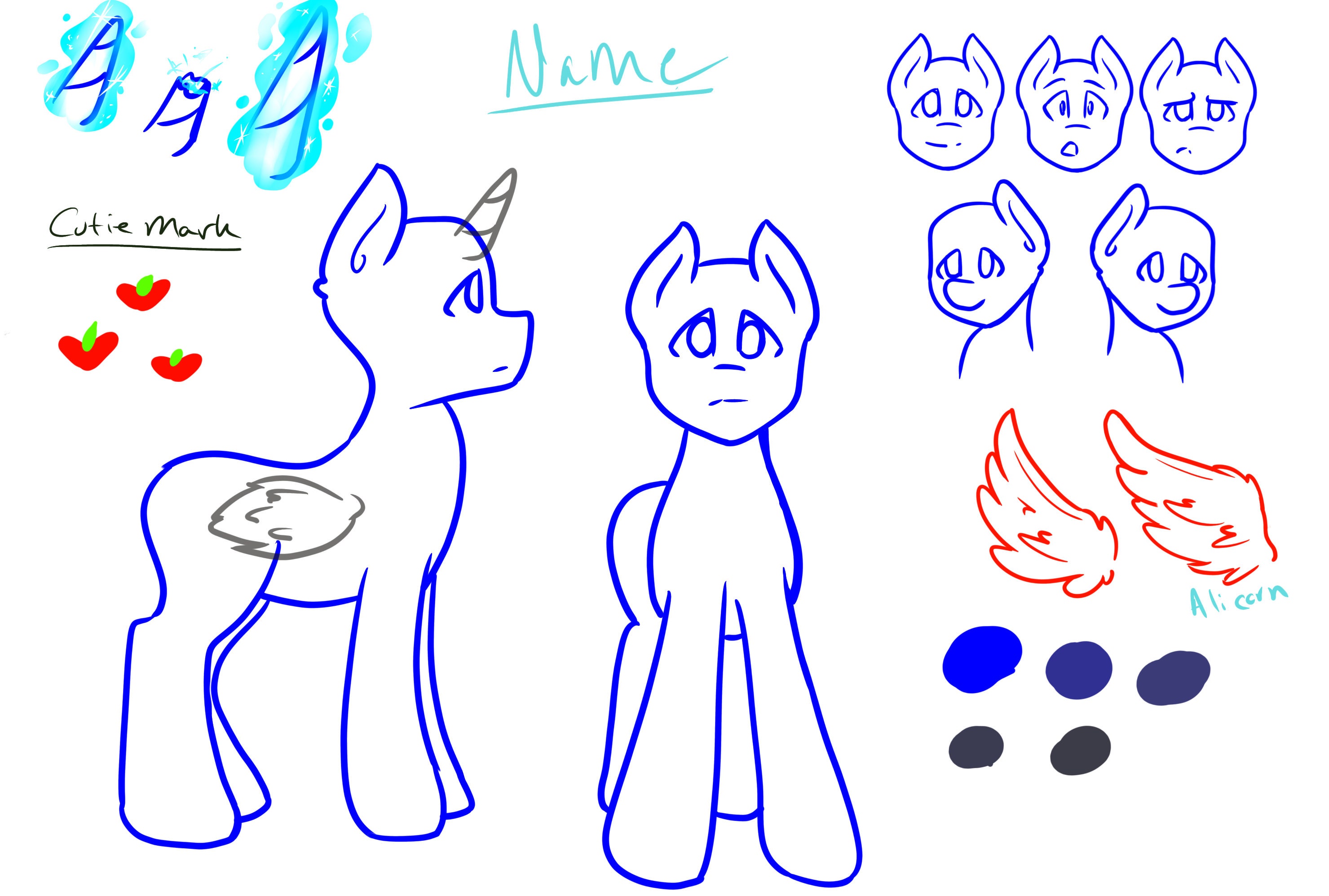MLP OC Reference Sheet - Etsy