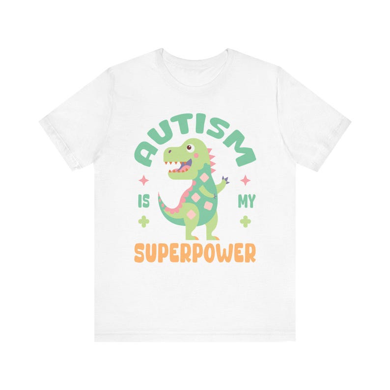 Dinosaur Autism Awareness Shirt, Autism Superpower Tee Unisex, Autism ...